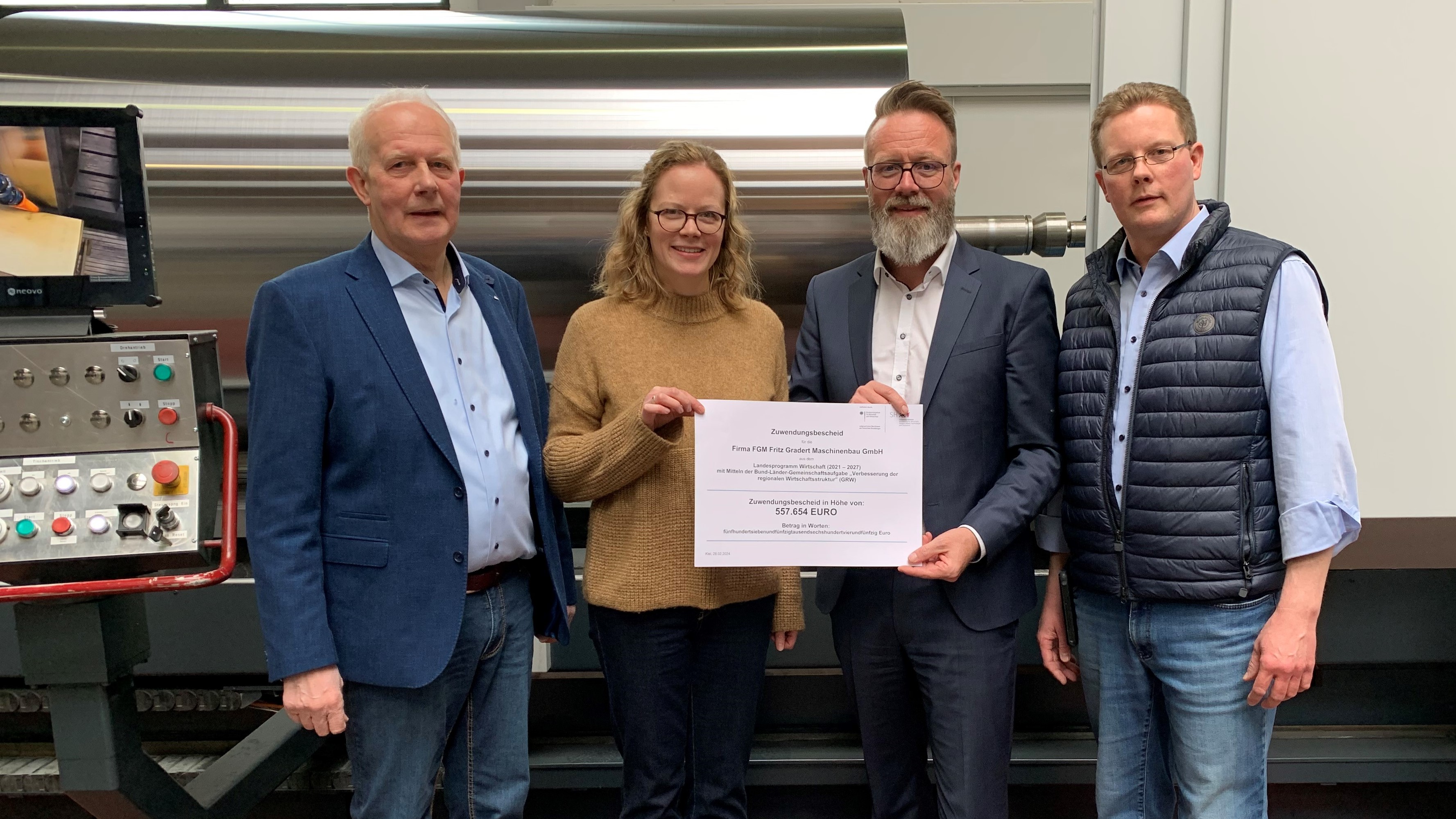 Land fördert Technologie-Innovation bei Gradert in Schenefeld mit 560. ...